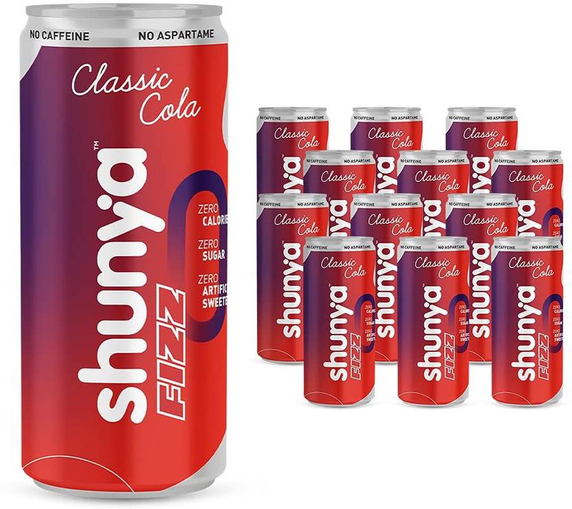 shunya Fizz Classic Cola | Sugar Free Soft Drink with Vitamin C, Pack of 12 Price in India - Buy ...