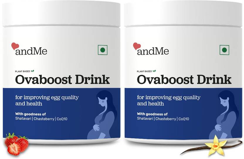 andMe Ovaboost Fertility Supplement - Strawberry Flavour - Pack Of 2 ...