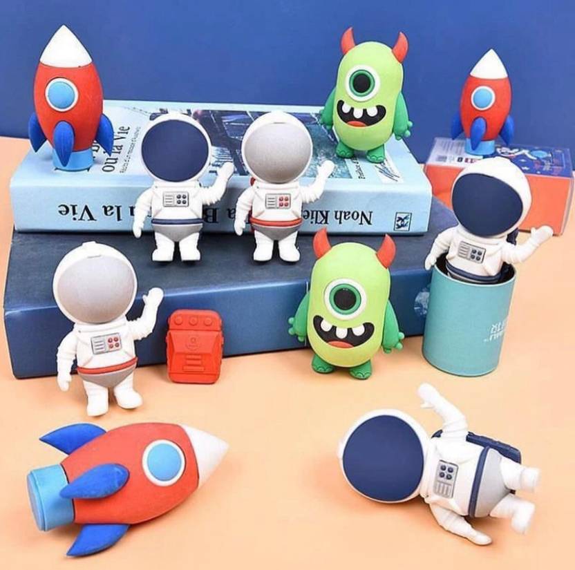 Flipkart.com | Tiny smurfee Space theme jumbo erasers Non-Toxic Eraser