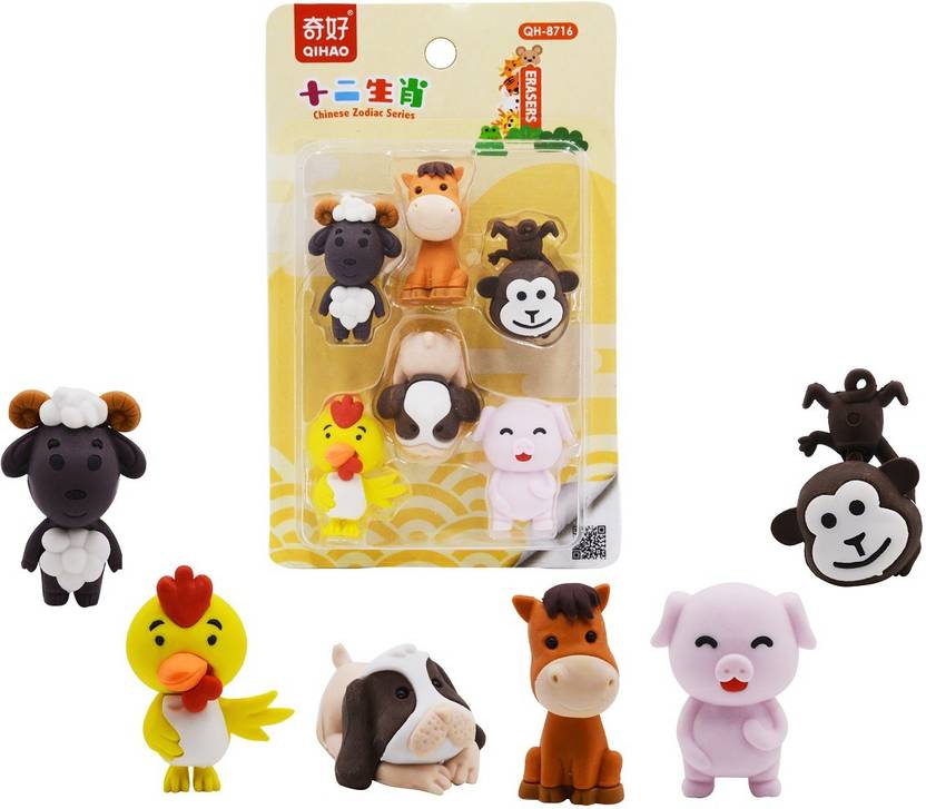 Flipkart.com | Quickk dkd1108 - School Erasers Set for boys, girls ...