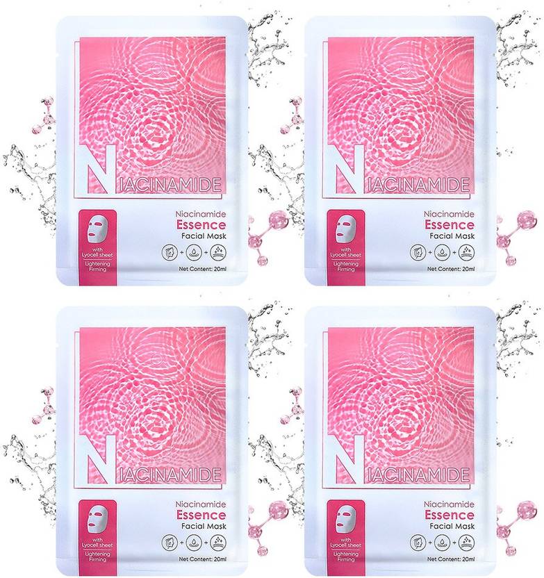 MINISO Facial Sheet Masks for Glowing Skin, Sheet Masks Combo for Skin ...