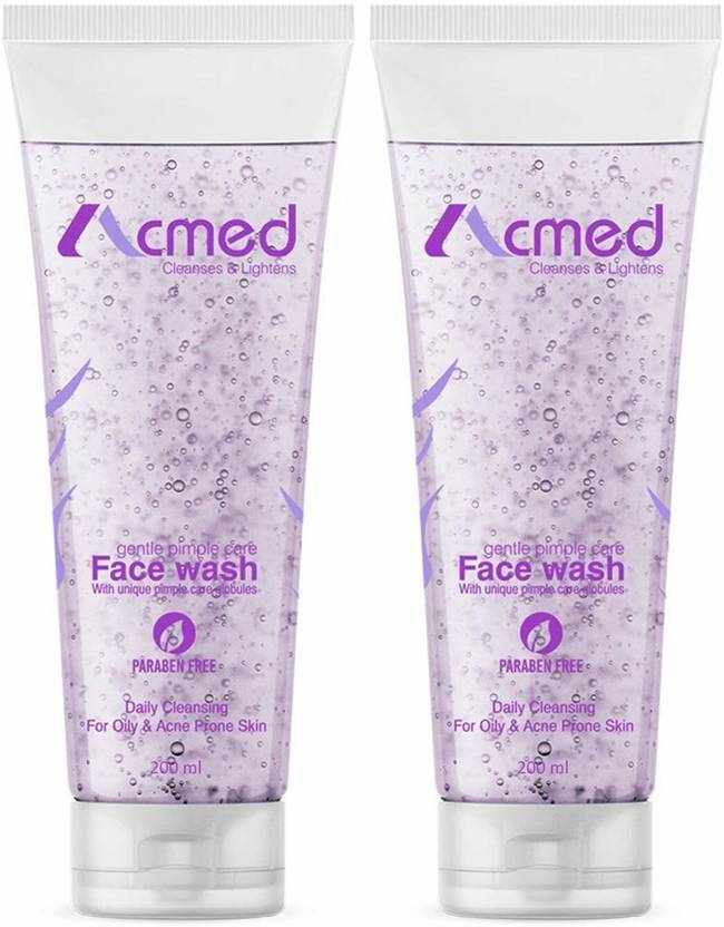 acmed Pimple Care for Acne Prone Skin (200grams) : Pack of 02 Face Wash ...