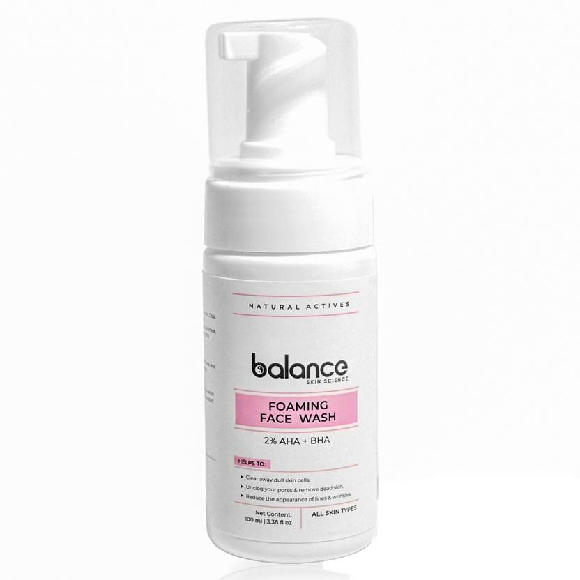 balance skin science 2% AHA + BHA Foaming Face Wash - Price in India ...
