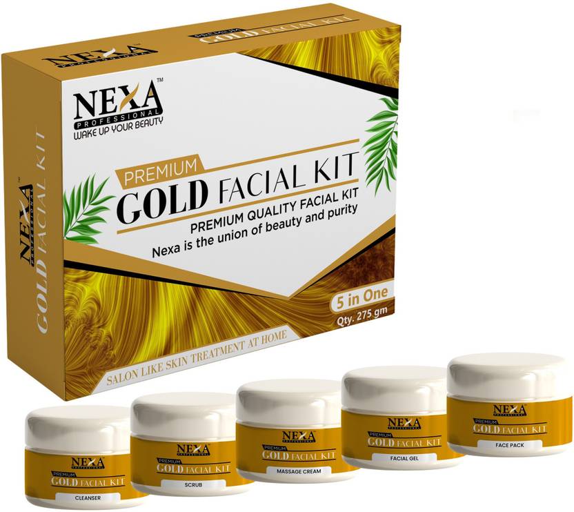 NEXA PROFESSIONAL FEEL Gold Facial kit For Woman & Man Skin Whitening ...