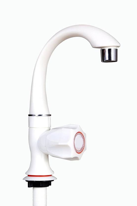 Supreme Bazaar PVC Swan Tap With Foam Flow Long Neck Pillar Tap Faucet ...
