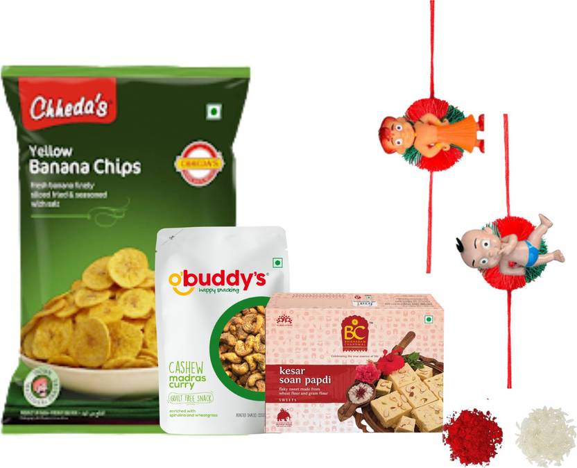 BHIKHARAM CHANDMAL & O'Buddy's & Chheda's Soan Papdi | Cashew | Banana ...