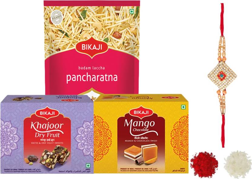 Bikaji Aslee Bikaneri Khajoor Burfi | Badam Lachha | Mango Chocolate ...