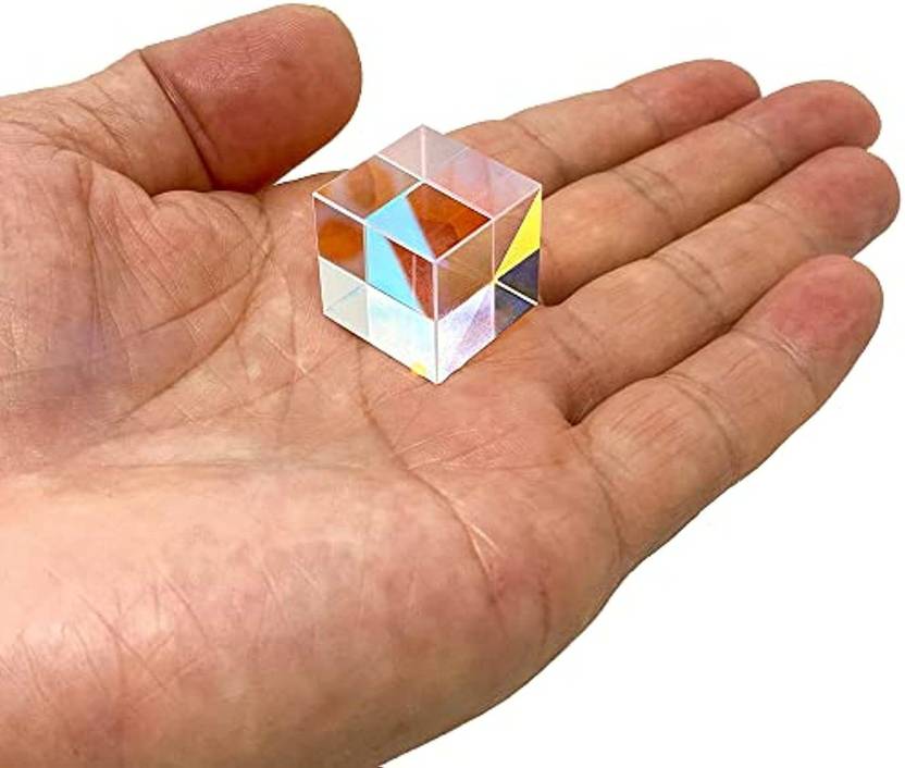 QINIZX 20mm X-Cube Optical Glass Prism, RGB Dispersion Prism, Color ... QINIZX 20mm X-Cube Optical Glass Prism, RGB Dispersion Prism, Color ...