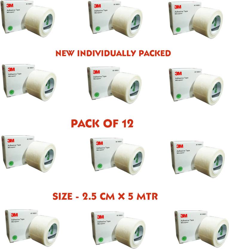 3M Micropore Surgical Tape (1530S-1) - 1 inch x 5.5 yard (2.5cm x 5m ...