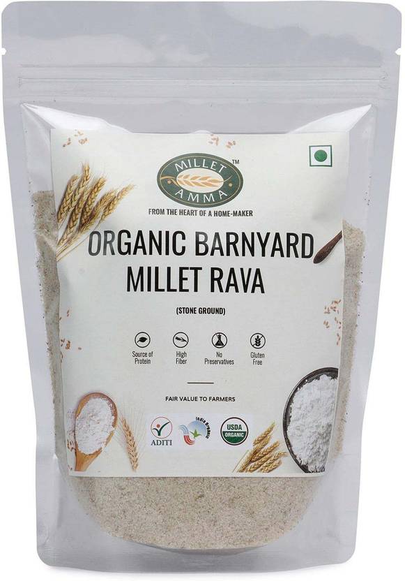 MILLET AMMA Barnyard Millet (Rava) Organic (500gm) Price in India - Buy ...