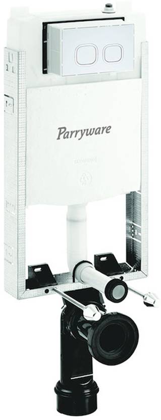Parryware Half Frame Concealed Cistern With Push Plate Dual Flush Tank ...