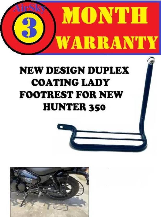 AIRSKY HEAVY METAL DUPLEX COATING LADY FOOTREST FOR NEW ROYAL ENFIELD ...