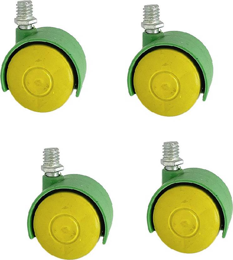 FRANA Heavy Duty Free Smooth Kitchen Trolly wheels (Thread Weels) 1.25 ...