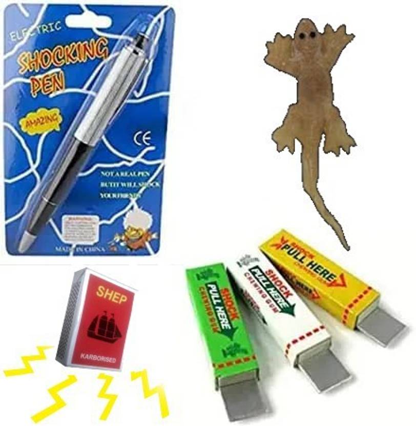 MADDYGROUP AMAZING ELECTRIC SHOCKING PEN ,MATCH BOX ,CHINGUM & FAKE ...