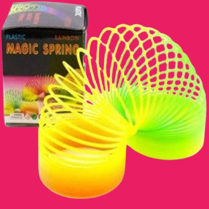 GUNGUN Plastic Colorful Magic Bouncy Spring Toy For Kids ( Pack Of 1 ...
