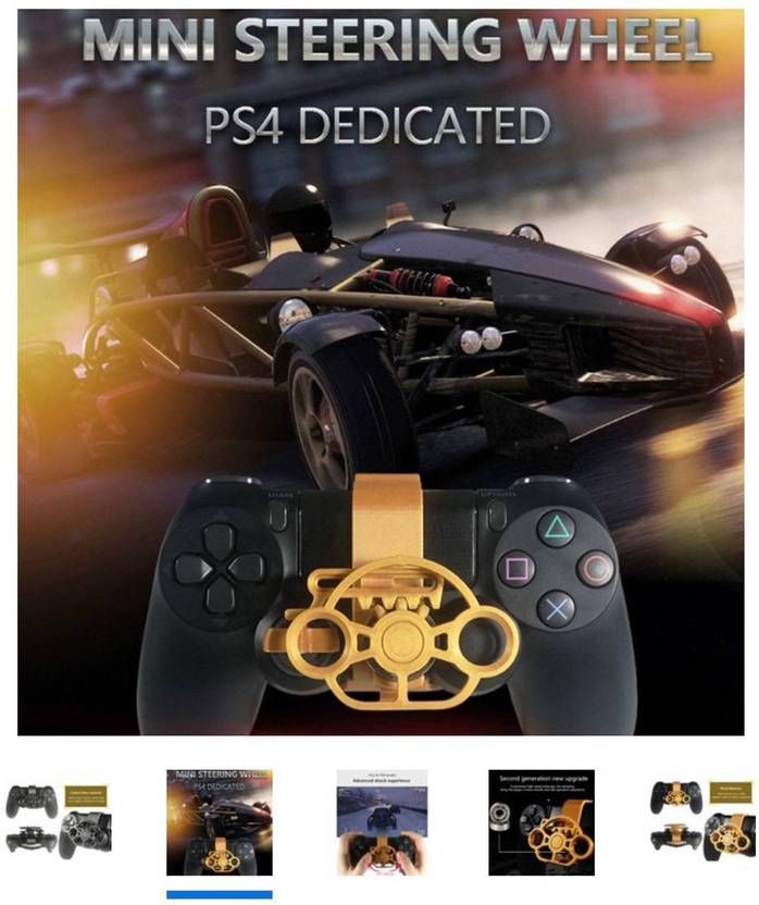 MAGIZHINI Playstation 4 Controller Mini Steering Wheel|Racing Games ...