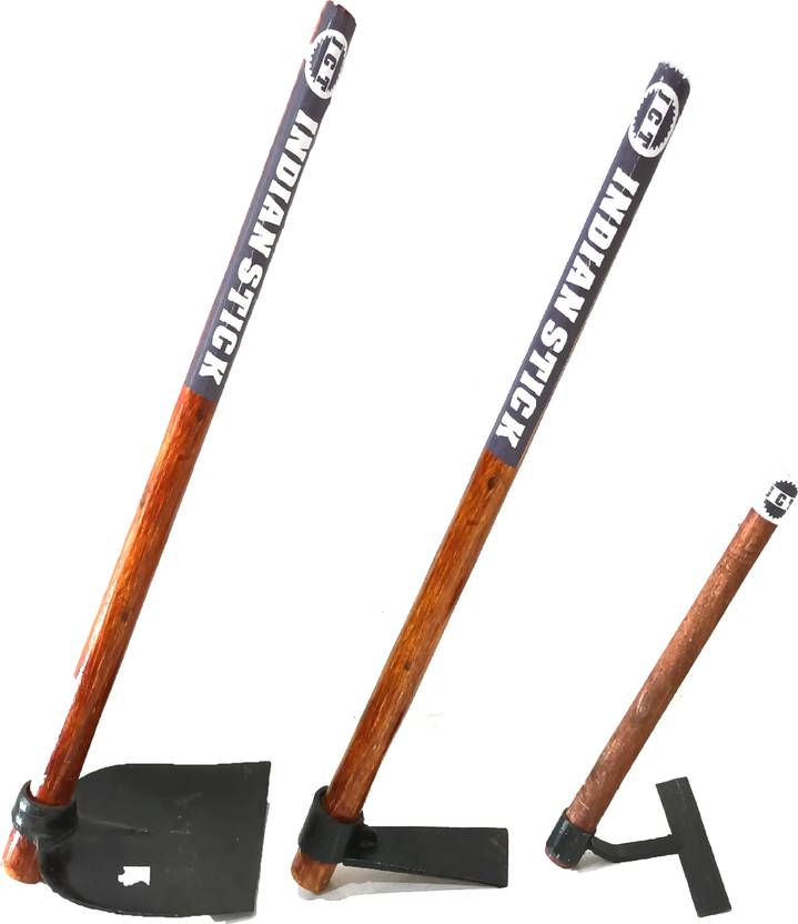 JCT AGRICO SPADE,SPADE(KODARI),MINI HOE WEEDING RAKE WITH WOODEN ...