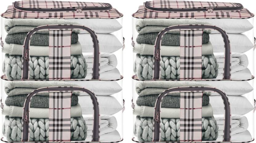 JD FRESH Storage Beg Pack Of 4 Wardrobe organizer for clothes , Storage ...