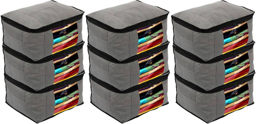 KUBER INDUSTRIES Saree Cover Non-Woven Lining Print Saree Organizer ...