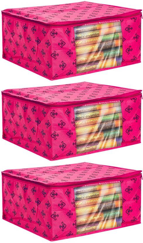 PrettyKrafts Saree orgonizer Saree Storage Bag With Zip, Wardrobe ...