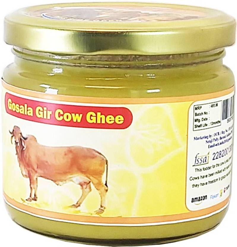 OCB Gosala Gir Cow Ghee made from bilona method (Village Made Desi Cow Milk Ghee) Ghee 250 g ...
