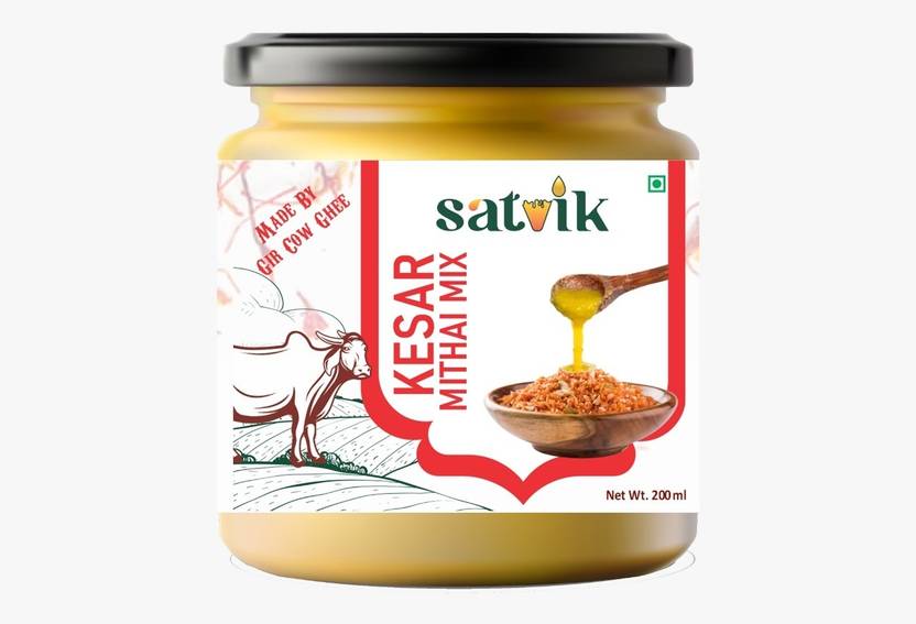 Satvik Kesar Mithai Mix Ghee Made by Gir Cow Ghee with 100 % Natural ...