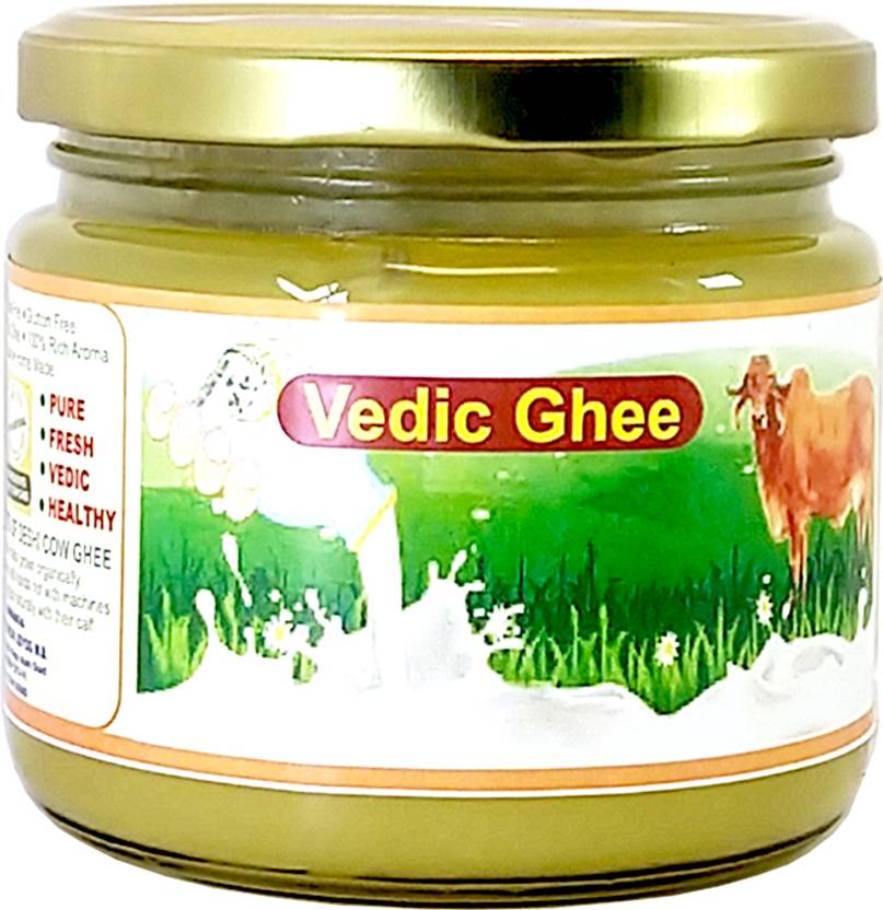 OCB Vedic Ghee 100% Desi Gir Cow | Vedic Bilona Method Ghee 250 g Glass ...