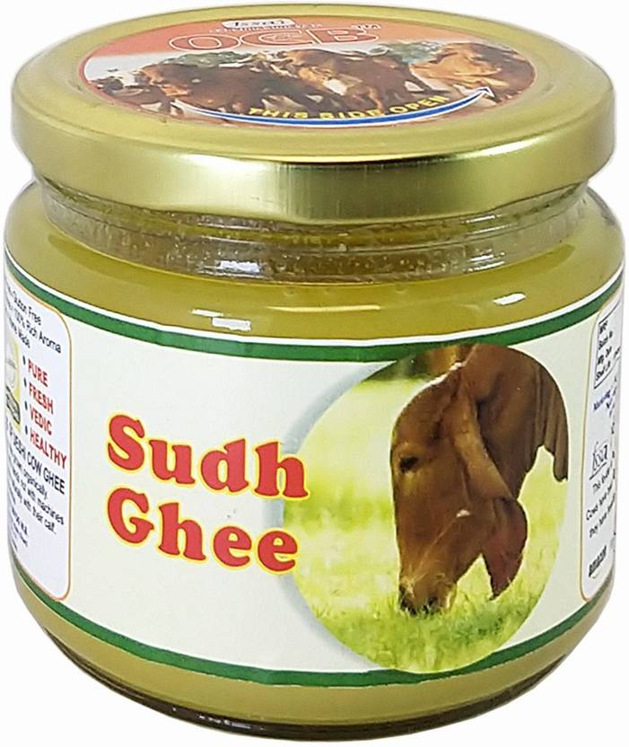 OCB Sudh Ghee PURE A2 DESI COW GHEE VEDIC BILONA Ghee 250 g Glass ...