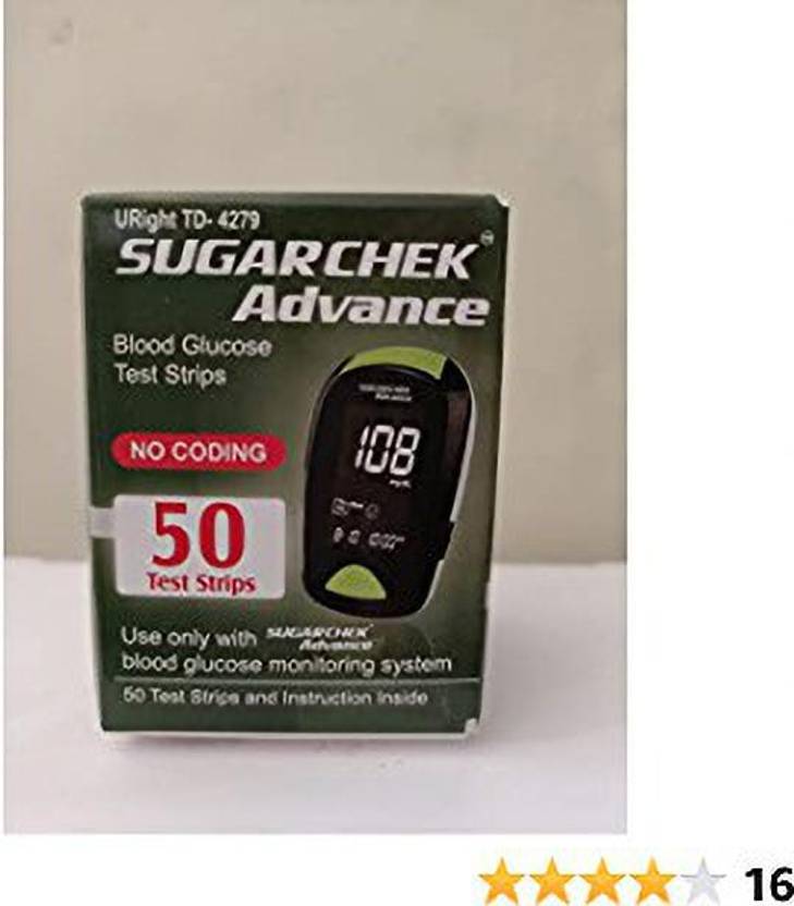 Cityhealth Sugarchek TD-4279 Advance 50 Glucose Strips Expiry More Than ...