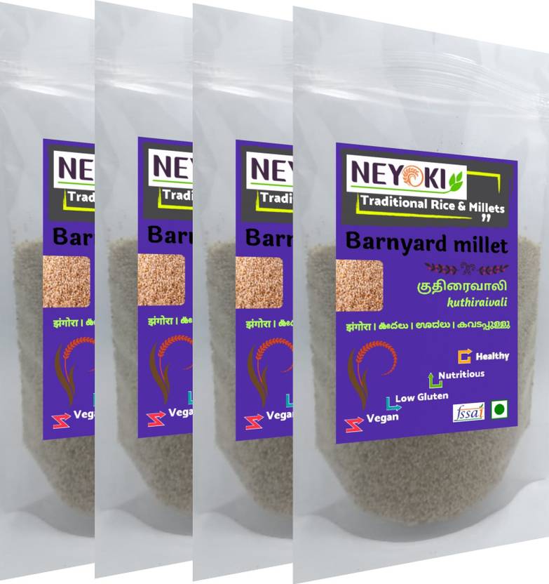 NEYOKI Barnyard Millet 2kg /Kuthiraivali / Barnyard Millet Price in ...