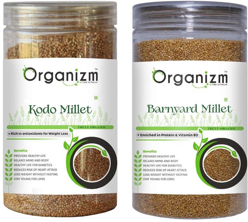 ORGANIZM Kodo & Barnyard Millets Grains With High Protein Dietary Fibre ...