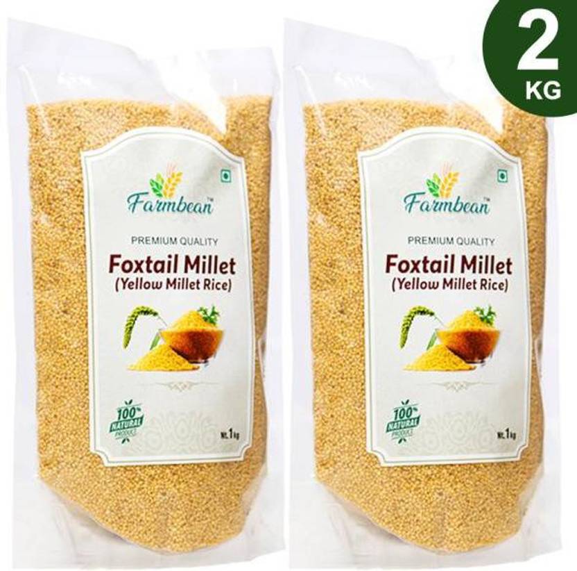 Farmbean Foxtail Millet Natural Grains, 1kg X 2- (Kaon / Kang / Kangni ...