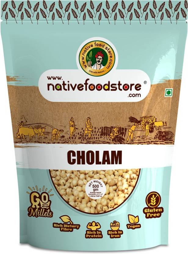 Nativefoodstore Cholam/Great Millet/Sorghum - 500G Sorghum Price in ...
