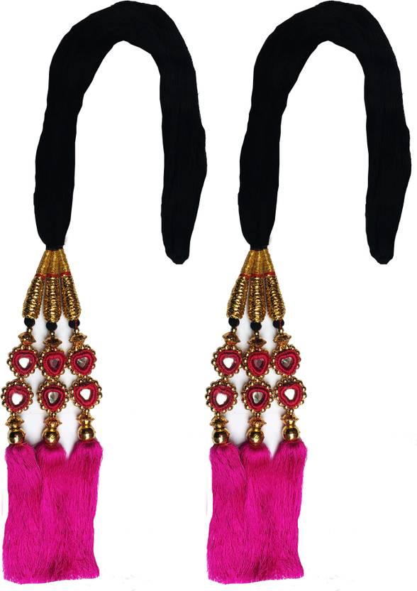 Harshitanjal Pack of 2 Paranda/Parandi/Choti/Braid Hair Accessories for ...