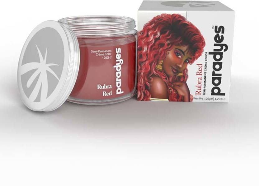 Paradyes Ammonia Free Semi-Permanent Hair Color 120gm jar only , Rubra ...