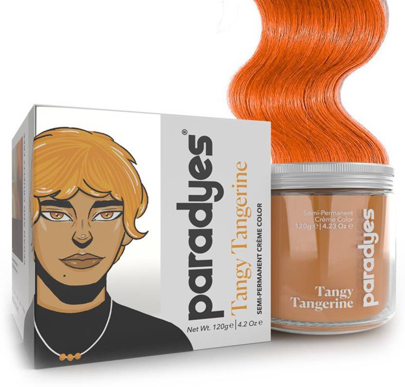 Paradyes Ammonia Free Tangy Tangerine Semi-Permanent Hair Color 120gm ...