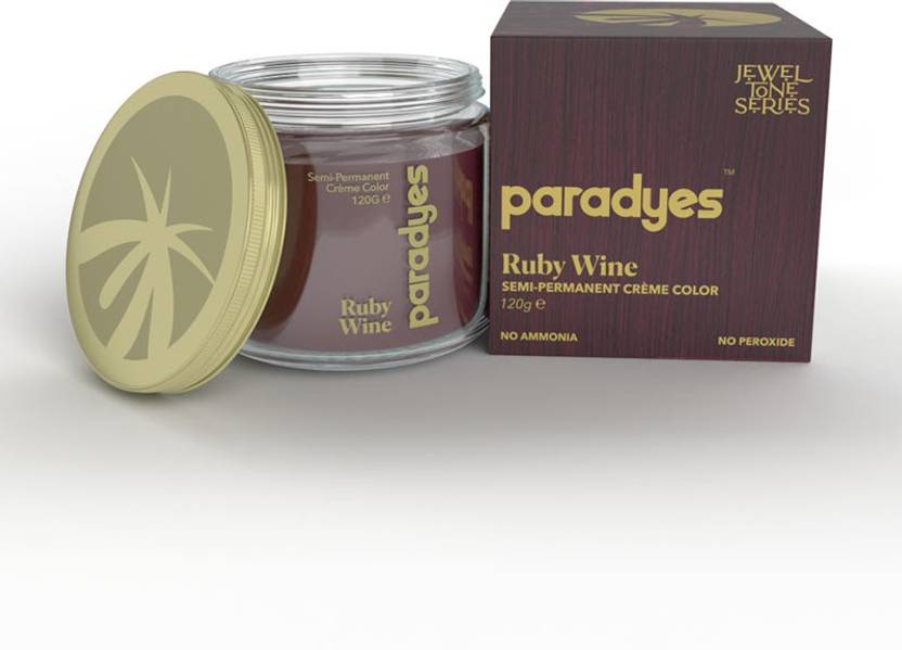 Paradyes Ammonia Free Semi-Permanent Hair Color 120gm jar only , Ruby ...