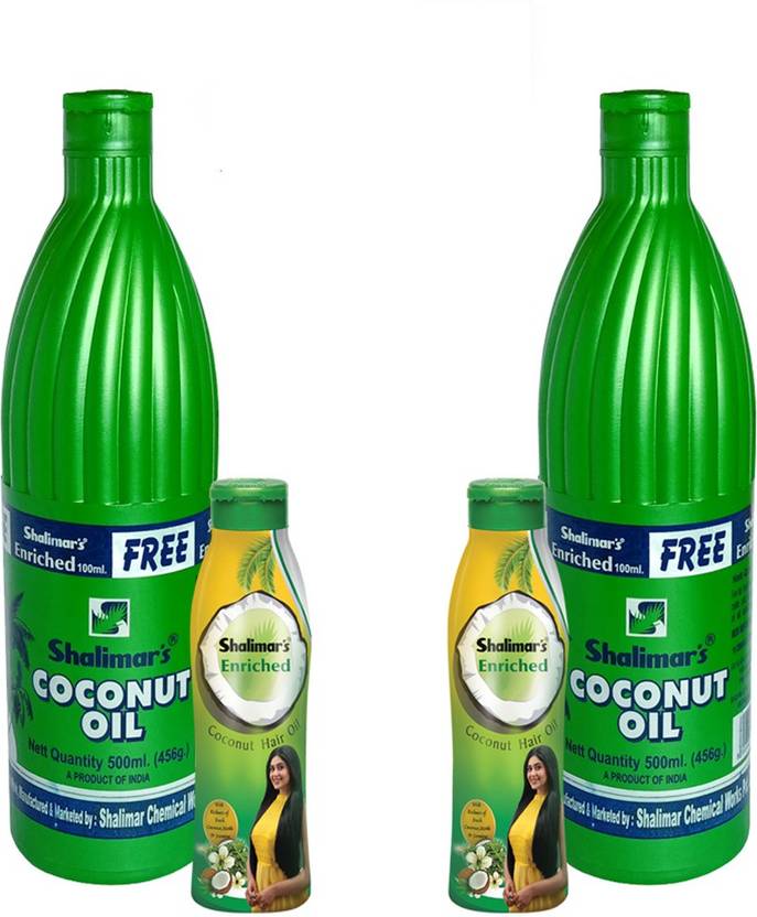 shalimar's Coconut Hair oil sleek 500ml pack of 2 Hair Oil - Price in ...