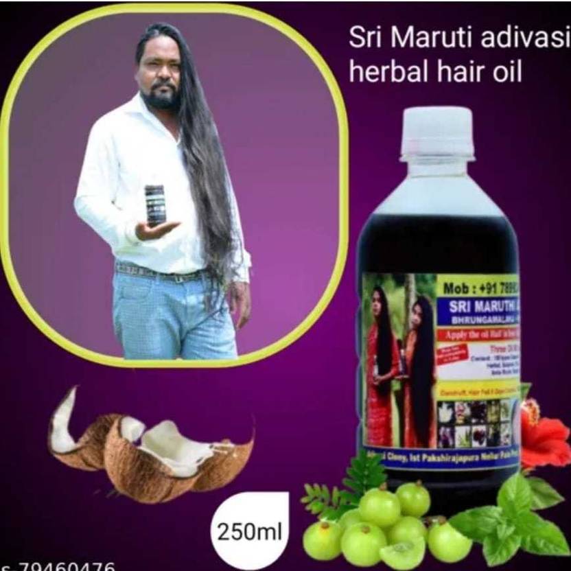 sri maruthi adivasi All Type of Hair Problem Herbal Growth Hair Oil 250 ...