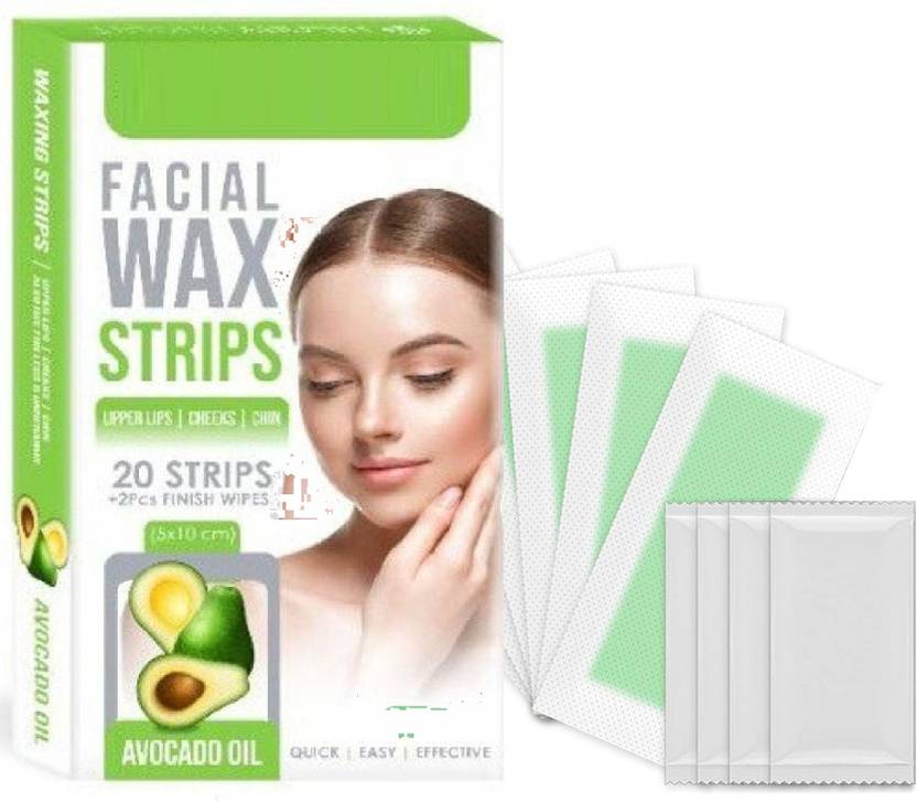 imelda Hair Removal Ready to Use Cold Waxing StripUpper Lip/Cheek Hair ...