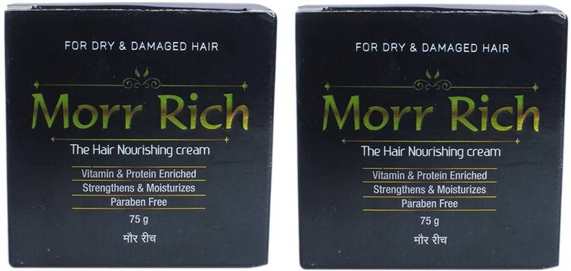 MORR RICH The Hair Nourishing Cream Hair Cream Pack of 2 (75+75=150gm ...