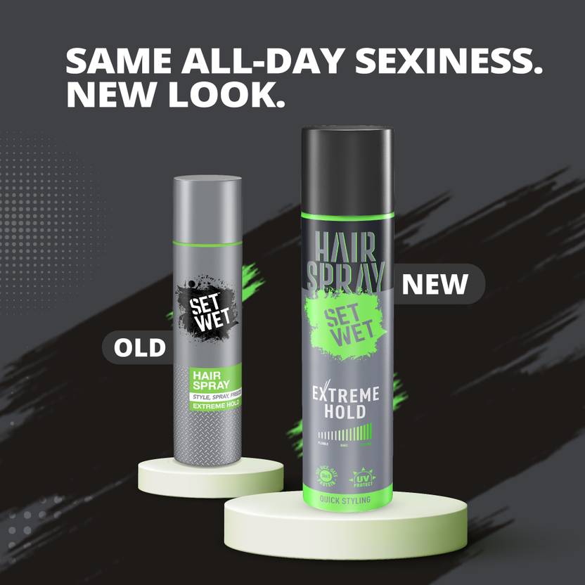 SET WET Extreme Hold Styling Hair Spray for Men,Style, Spray, Freeze ...
