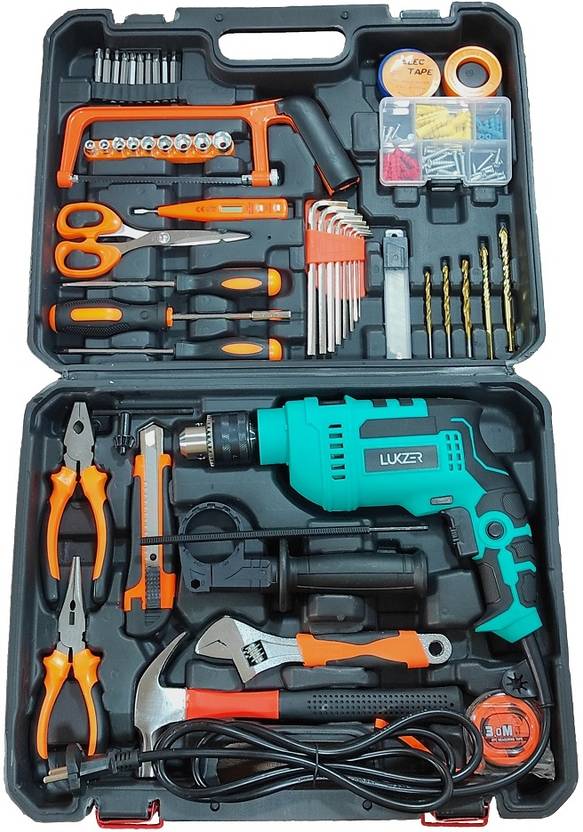 lukzer 710W Heavy Duty Corded Impact Drill Professional Kit Power Tool ...