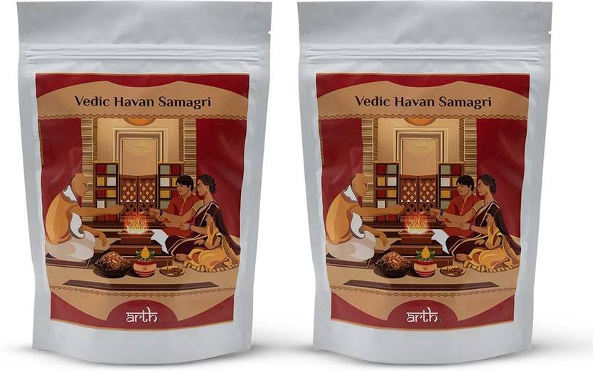 ARTH Vedic Havan Samagri for Pooja | 40 Types of Natural Herbs-800gm ...