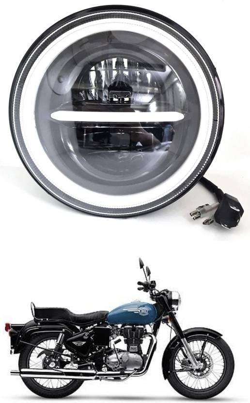 AutoTech LED Headlight for Royal Enfield, Mahindra, Harley Davidson ...
