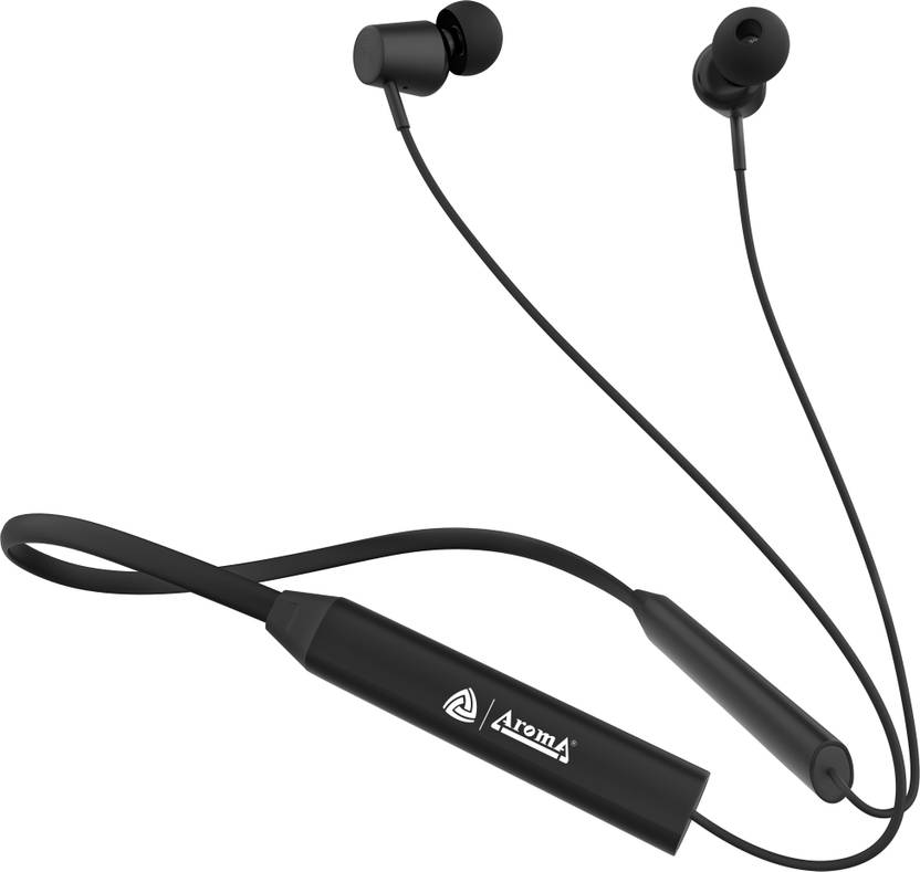 Aroma NB119 Metal - 40 Hours Playtime Bluetooth Neckband Headset ...