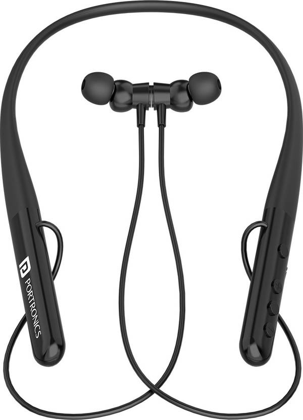Portronics Harmonics Z4 Wireless Stereo Neckband Bluetooth Headset ...