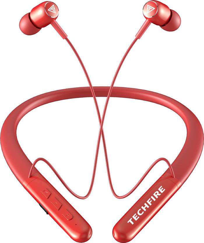 TECHFIRE F-550 40 Hours Playtime Bluetooth Wireless Neckband headphones ...