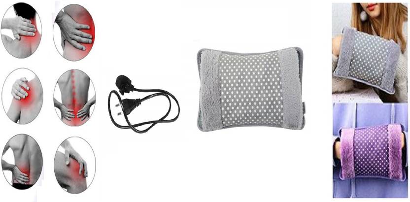 ZVR Electric Rechargeable Hot Pouch Water Bag Pain Relieve Heating Pad ...