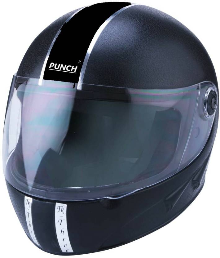 Punch CHROME ELITE FULL FACE -L Motorsports Helmet (Black) Motorsports ...